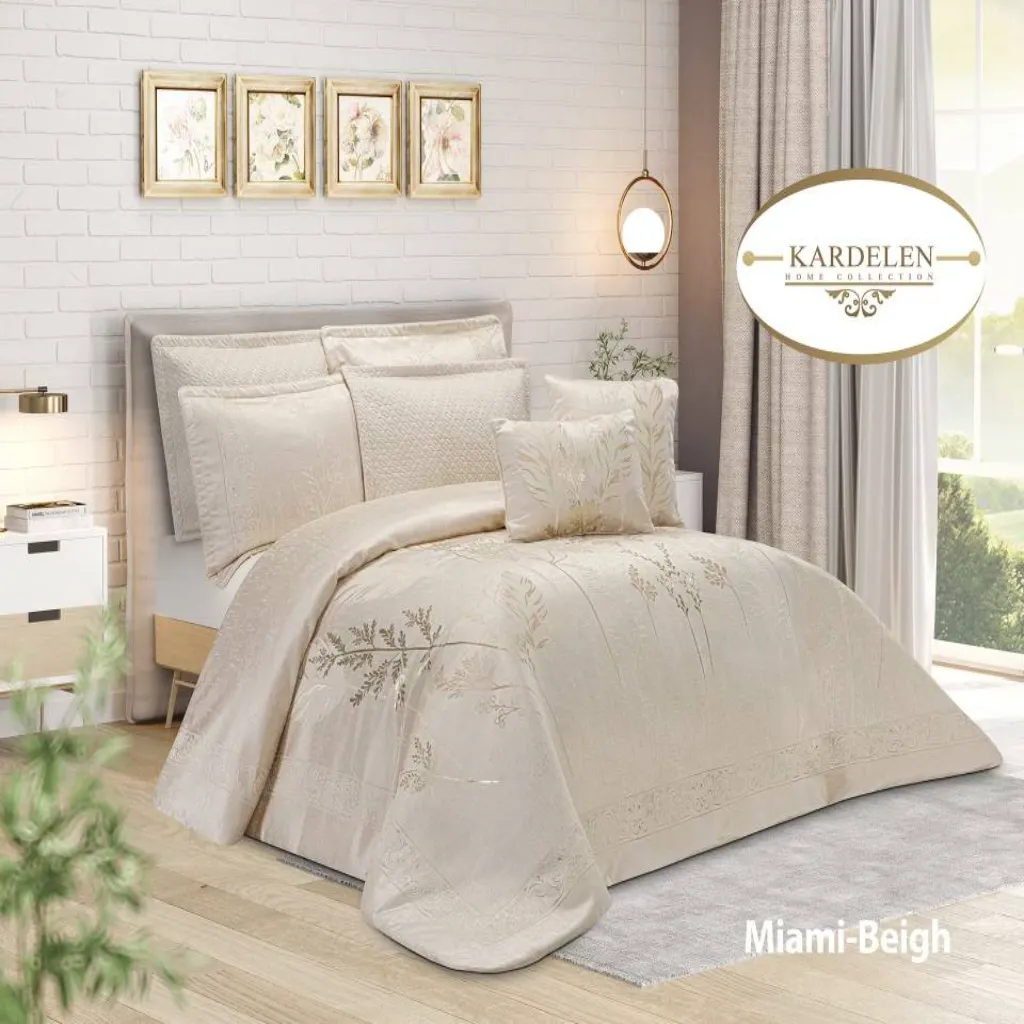 قیمت و خرید لحاف روتختی کاردلن مدل MIAMI (BEIGH)